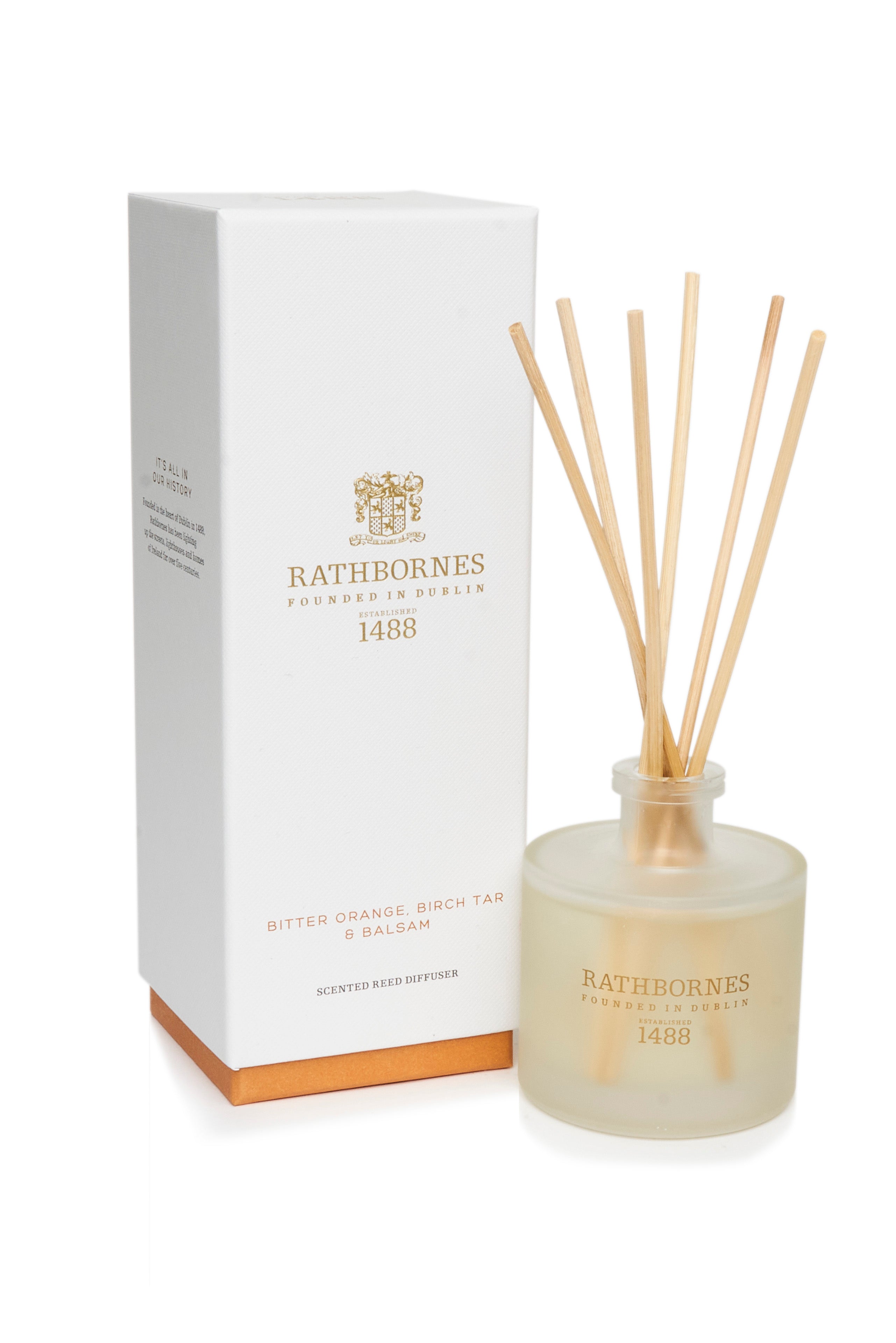 Bitter Orange, Birch Tar & Balsam Scented Reed Diffuser – Rathbornes